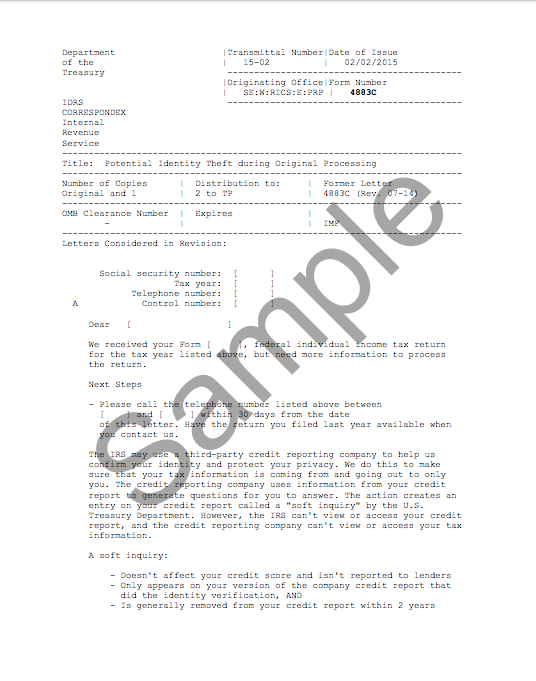 IRS Letter 4883C: What It Means and How To Respond - SuperMoney