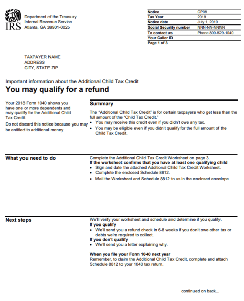 IRS Notice CP08: What Is It and How Should You Respond? - SuperMoney