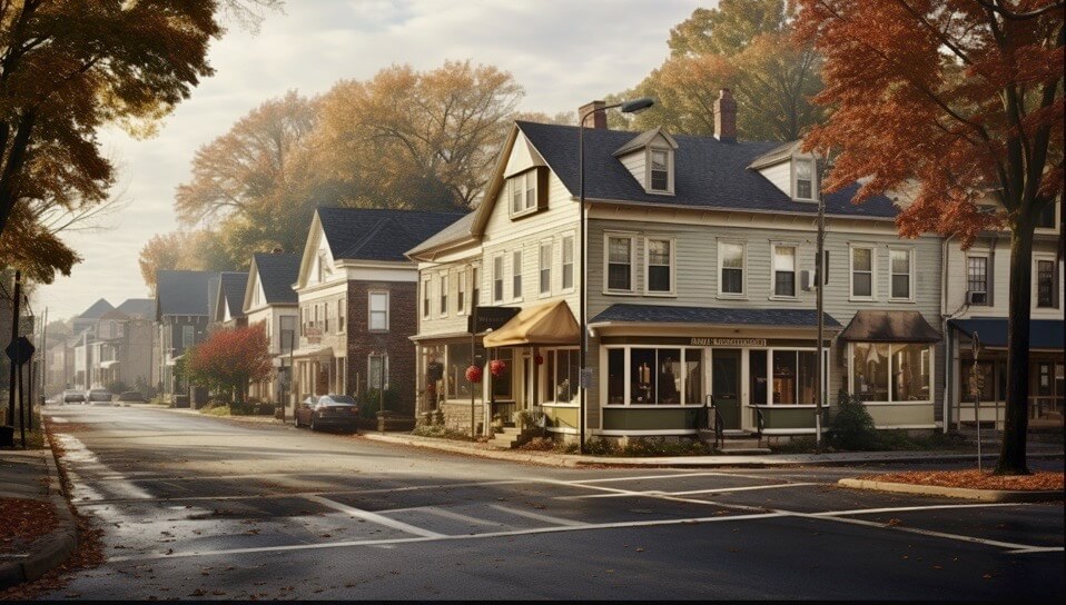 Hockessin suburban streets